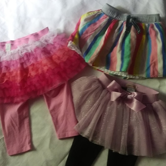 The Children's Place | Bottoms | Nwt 92 Mth Tutu Skirt Pants Lot Girls Pink Purpl | Poshmark